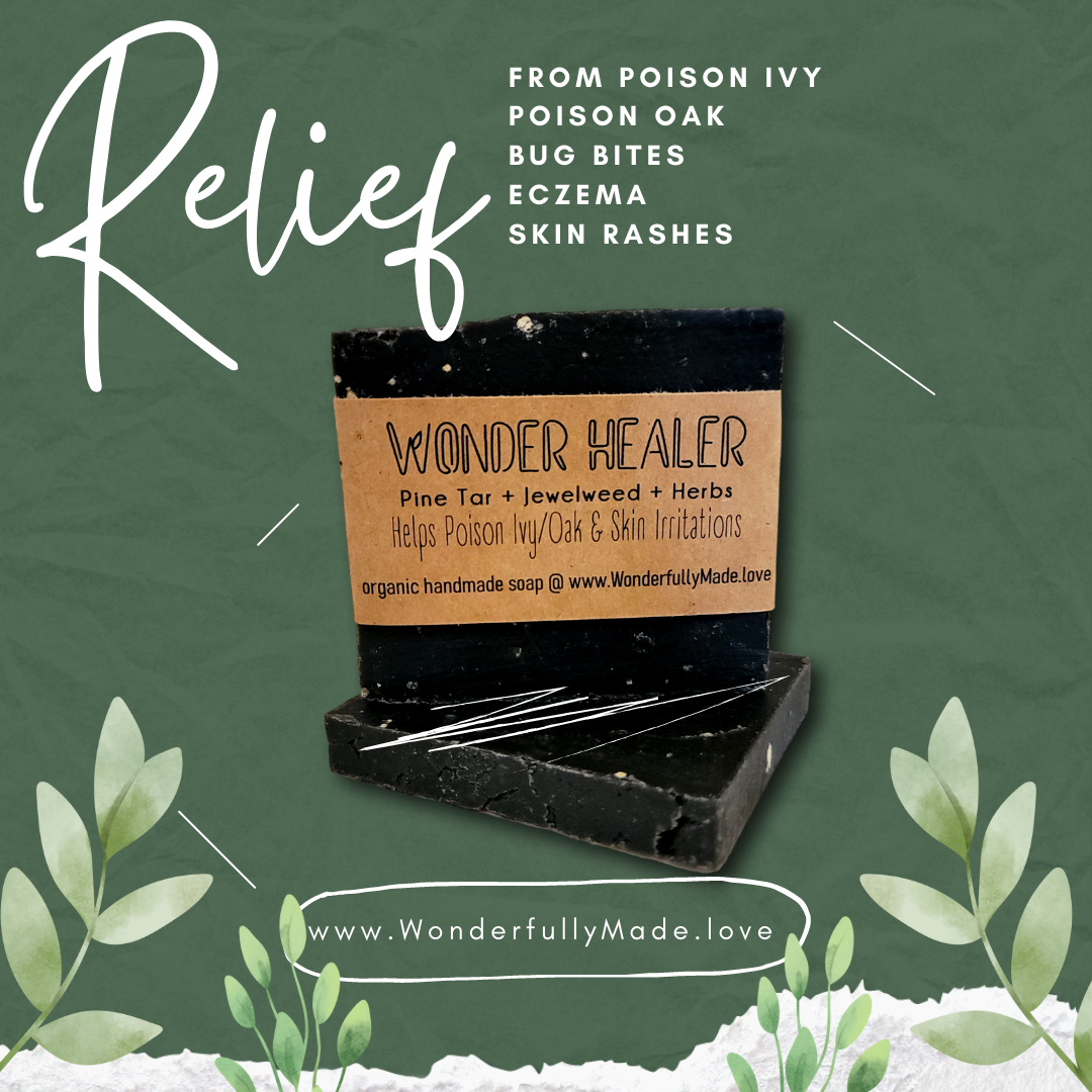 Wonder Healer Soap | Pine Tar | Jewelweed | Herbal | Colloidal Oatmeal ...