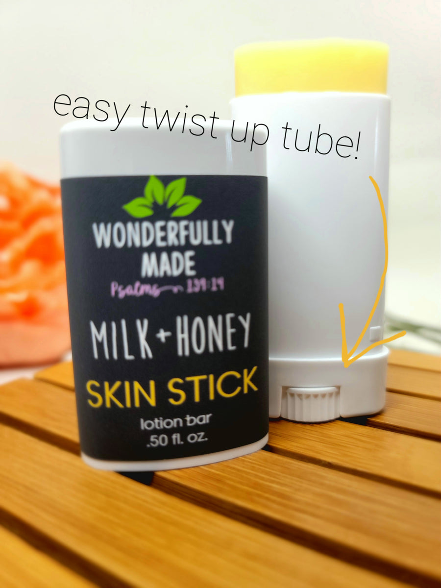 Skin Stick Lotion Bar Milk + Honey – Wonderfully Made TN