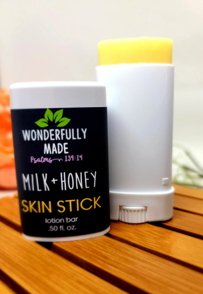 Skin Stick Lotion Bar Milk + Honey – Wonderfully Made TN